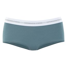 Panty Copenhagen Studios, Damen, Gr. M (38), teal, Single Jersey, Obermaterial: 50% Modal (TENCEL&trade;), 45% Baumwolle, 5% Elasthan (LYCRA), unifarben mit Farbeinsatz, k&ouml;rpernah, Unterhosen Panty, mit weichem Logobund und aus elastischer Baumwoll-Modal-Qualit&auml;t