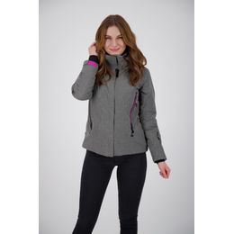 Winterjacke DEPROC Active "CALGARY WINTER Women", Herren, Gr. 36 (S), grau (anthrazit), 75% Polyamid 25% Polyester, tailliert, mit Daumenl&ouml;chern,mit Schneefang,mit verstellbarem Klettverschluss, Jacken Winterjacke, weiche Skijacke in sportlicher Optik