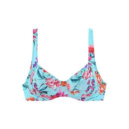 Sunseeker Bikini Top female size 75 Sky blue / Green / Orange / Red