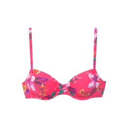 Lascana Bikinitop Damen Gr&ouml;&szlig;e 75 mischfarben / pink