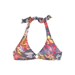 Vivance By Lascana Bikinitop Damen Gr&ouml;&szlig;e 80 navy / gelb / rot