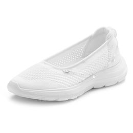 Lascana Ballerina Damen Gr&ouml;&szlig;e 35 wei&szlig; Sommerschuhe