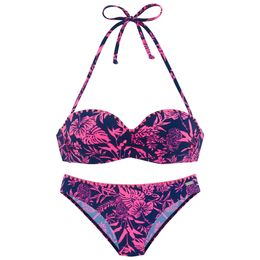 Venice Beach Bikini Damen Gr&ouml;&szlig;e M/L marine / pink