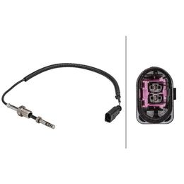 Hella Sensor, Abgastemperatur 6pt358181101 f&uuml;r SEAT