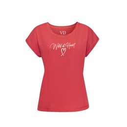 Vivance By Lascana Schlafshirt Damen Gr&ouml;&szlig;e XS/S rot / wei&szlig;