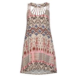 Buffalo Strandkleid Damen Gr&ouml;&szlig;e 36 creme / blau / hellrot / schwarz