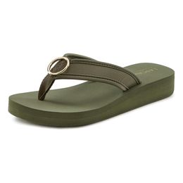 Lascana T-Bar Sandals female size 44 Olive