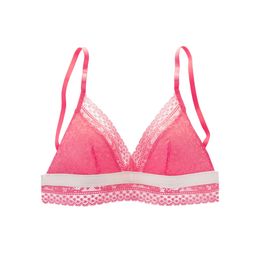 Vivance By Lascana BH Damen Gr&ouml;&szlig;e 80 himbeer / wei&szlig;