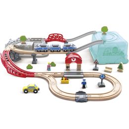 Spielzeug-Eisenbahn HAPE "Stadtbahn", bunt, Spielzeugfahrzeuge, Kinder