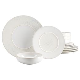 Teller-Set Creatable "Unico, Teller Set, 12-tlg.", toscania, 12, Steinzeug, Geschirr-Sets, Eleganter Flair, Breite Fahne, Edel