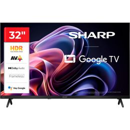 Sharp LED-Fernseher "1T-C32HFx", Energieeffizienz: E (A-G), schwarz, 32, Fernseher