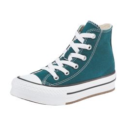 Sneaker Converse "CHUCK TAYLOR ALL STAR EVA LIFT", Jungen, Gr. 37, schwarzly jaded, wei&szlig;, natural ivory, Textil, Schuhe Sneaker