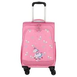 Kinderkoffer Travelite "MINIMOVER Kinderkoffer", Jungen, Gr. B/H/T: 35cm x 55cm x 20cm 36 l, rosa, Polyester, festlich, Koffer, leicht und kindgerecht, ideal f&uuml;r Reisen