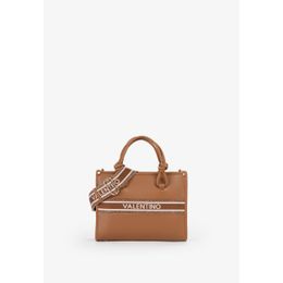 Valentino Handbags Shopper VALENTINO BAGS "AELLA", Damen, Gr. B/H/T: 11cm x 24,5cm x 11cm, cuoio, Lederimitat, Taschen Shopper, Damen Umh&auml;ngetasche mit Kontrastbesatz