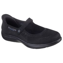 Ballerina Skechers "ON-THE-GO FLEX RADIANT-ESTEL", Damen, Gr. 35, schwarz unifarben, Textil, Schuhe Ballerina, Freizeitschuh, Schlupfschuh mit Handsfree Slip-Ins Funktion