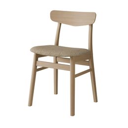 Esszimmerstuhl HAMMEL FURNITURE "Mosb&oslash;l, Stuhl, Massivholz mit gepolstertem Sitz &ndash; robust & komfortabel", , wei&szlig; ge&ouml;lt, wei&szlig; ge&ouml;lt, beige, B:48cm H:79cm T:46cm, Massivholz, Stoff, St&uuml;hle, Esszimmerstuhl, Massivholz, gepolsterte Sitzfl&auml;che, versch. Farbvarianten