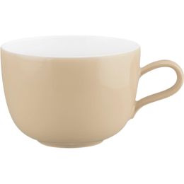 Tasse Seltmann Weiden "Liberty Pure Colors", dusty beige, B:13,3cm H:7,4cm &Oslash;:10,3cm, Porzellan, Trinkgef&auml;&szlig;e, Tasse, Kaffeetasse