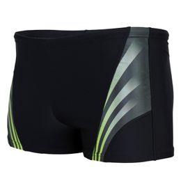 Badehose AQUARTI "Badehose Aquarti Herren Badehose Kurz Sportlich Streifen", Herren, Gr. 3XL, N-Gr, schwarz (schwarz, gr&uuml;n), Obermaterial: 80% Polyamid PA. 20% Elasthan EL., Badehosen Badehose