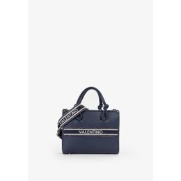 Valentino Handbags Shopper VALENTINO BAGS "AELLA", Damen, Gr. B/H/T: 32cm x 24,5cm x 11cm, blu, Lederimitat, Taschen Shopper, Damen Umh&auml;ngetasche mit Kontrastbesatz