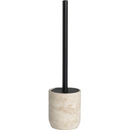 M&ouml;ve WC-Garnitur M&Ouml;VE "Travertine Grace", beige, B:9,5cm H:37,5cm, Kunststoff, Reinigungsb&uuml;rsten, Toilettenb&uuml;rste