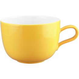 Tasse Seltmann Weiden "Liberty Pure Colors", gelb glow, B:13,3cm H:7,4cm &Oslash;:10,3cm, Porzellan, Trinkgef&auml;&szlig;e, Tasse, Kaffeetasse