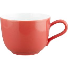 Tasse Seltmann Weiden "Liberty Pure Colors", flamingo rot, B:11,6cm H:6,4cm &Oslash;:8,7cm, Porzellan, Trinkgef&auml;&szlig;e, Tasse, Kaffeetasse