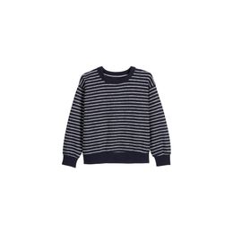 Marc O'Polo Sweatshirt MARC O'POLO "mit Streifenmuster", Jungen, Gr. 104/110, schwarz navy, Obermaterial: 100% Baumwolle, unifarben, regular fit, Rundhals, Rippb&uuml;ndchen, Sweatshirts Sweatshirt