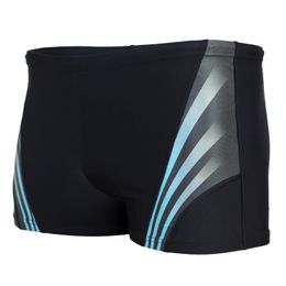 Badehose AQUARTI "Badehose Aquarti Herren Badehose Kurz Sportlich Streifen", Damen, Gr. L, N-Gr, blau (schwarz, blau), Obermaterial: 80% Polyamid PA. 20% Elasthan EL., Badehosen Badehose