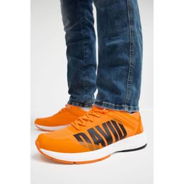 Sneaker CAMP DAVID, Herren, Gr. 41, orange, Synthetik, Textil, unifarben, Schuhe Sneaker, mit Fersenstabilisator
