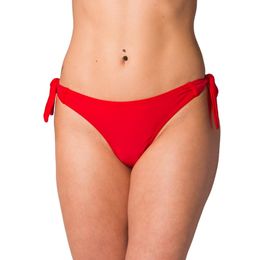 Bikini-Hose AQUARTI "Bikinihose Aquarti Damen Tanga Bikinihose Seitlich Gebunden", Damen, Gr. 36, N-Gr, rot, Obermaterial: 80% Polyamid PA. 20% Elasthan EL., Badehosen Bikini-Hose
