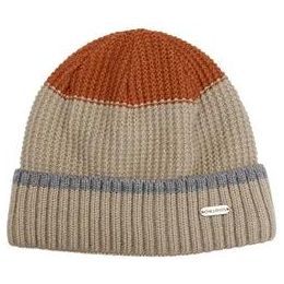 Strickm&uuml;tze Chillouts "Tony Hat", Herren, beige, Strick, Kunstfaser, mehrfarbig, M&uuml;tzen Strickm&uuml;tze, mit mehrfarbigem Design