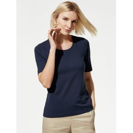 Walbusch Baumwoll-Basic-Shirt Halbarm