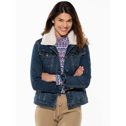 Walbusch Jeansjacke Teddykragen