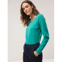 Walbusch Baumwoll-Basic-Shirt Langarm