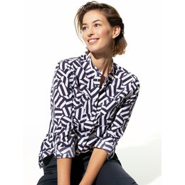 Walbusch Extraglatt-Bluse Stehkragen