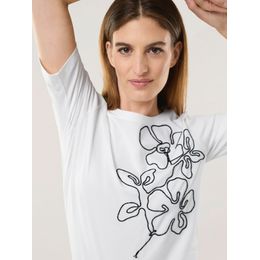 Walbusch Baumwollshirt Kordelstickerei