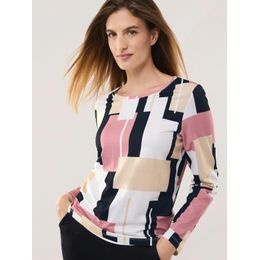 Walbusch Viskoseshirt Geometric