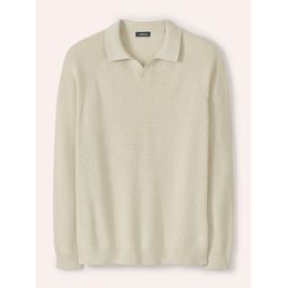 Walbusch Gerippter Polopullover