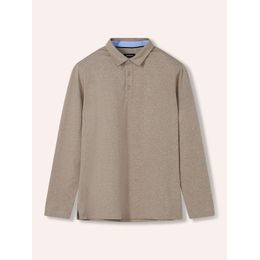 Walbusch Langarmpolo aus Baumwollmix