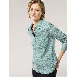 Walbusch Kuschelflanell Zip-Bluse