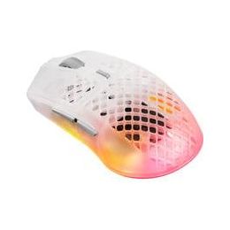 SteelSeries Aerox 3 Wireless Gen 2 Ghost, Gaming-Maus wei&szlig;/transparent