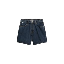 Marc O'Polo Jeansshorts MARC O'POLO DENIM "Model Filda relaxed aus Rigid Denim", Damen, Gr. 32, N-Gr, dunkelblau, Denim/Jeans, Obermaterial: 100% Baumwolle, relaxed fit ca. Mitte Oberschenkel, Jeans Jeansshorts, hohe Leibh&ouml;he