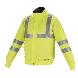 Makita Akku-K&uuml;hljacke neongelb Gr&ouml;&szlig;e XL DFJ214ZXL