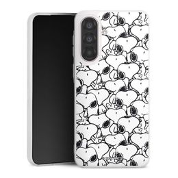 DeinDesign Galaxy A57 5G Handy Silikon H&uuml;lle Case transparent Handyh&uuml;lle Peanuts Snoopy Muster Silikon Case