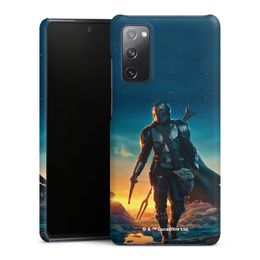 DeinDesign Galaxy S20 FE Handy Premium Case Smartphone Handyh&uuml;lle Schutzh&uuml;lle matt Sunset Star Wars The Mandalorian Premium Case