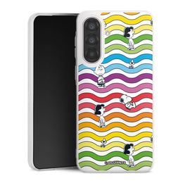 DeinDesign Galaxy A57 5G Handy Silikon H&uuml;lle Case transparent Handyh&uuml;lle Snoopy Muster Peanuts Silikon Case