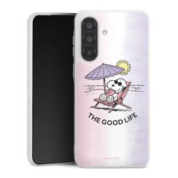 DeinDesign Galaxy A57 5G Handy Silikon H&uuml;lle Case transparent Handyh&uuml;lle Snoopy Official Licensed Product Peanuts Silikon Case