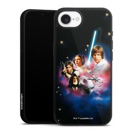 DeinDesign iPhone 16e Handy Gallery Case Handyh&uuml;lle 9H Geh&auml;rtetes Glas R&uuml;ckseite H&uuml;lle Star Wars Lightsaber Merchandise Gallery Case
