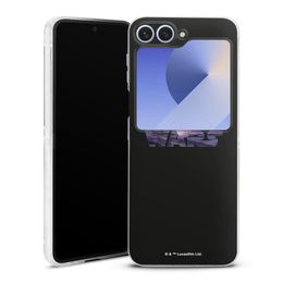 DeinDesign Galaxy Z Flip 7 FE Handy Hard Case Schutzh&uuml;lle transparent Smartphone Handy H&uuml;lle The Child Star Wars The Mandalorian Hard Case