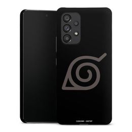DeinDesign Galaxy A53 5G Handy Premium Case Smartphone Handyh&uuml;lle Schutzh&uuml;lle matt Naruto Shippuden Logo Konoha Premium Case